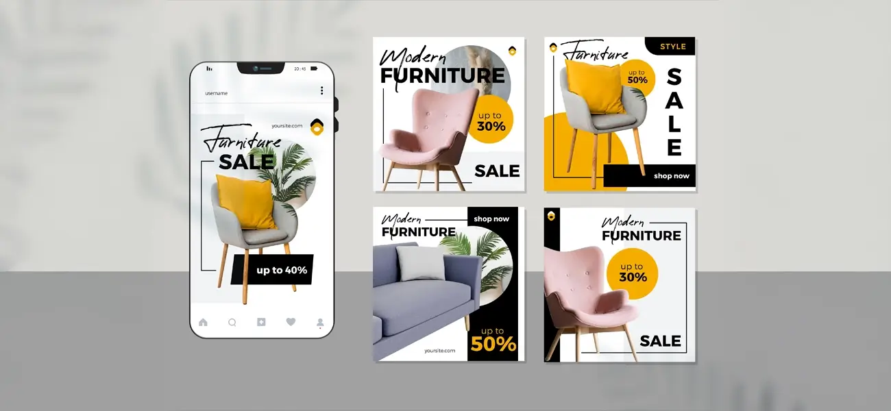 Furniture Advertising Furniture Advertisement Hi Res Stock Photography